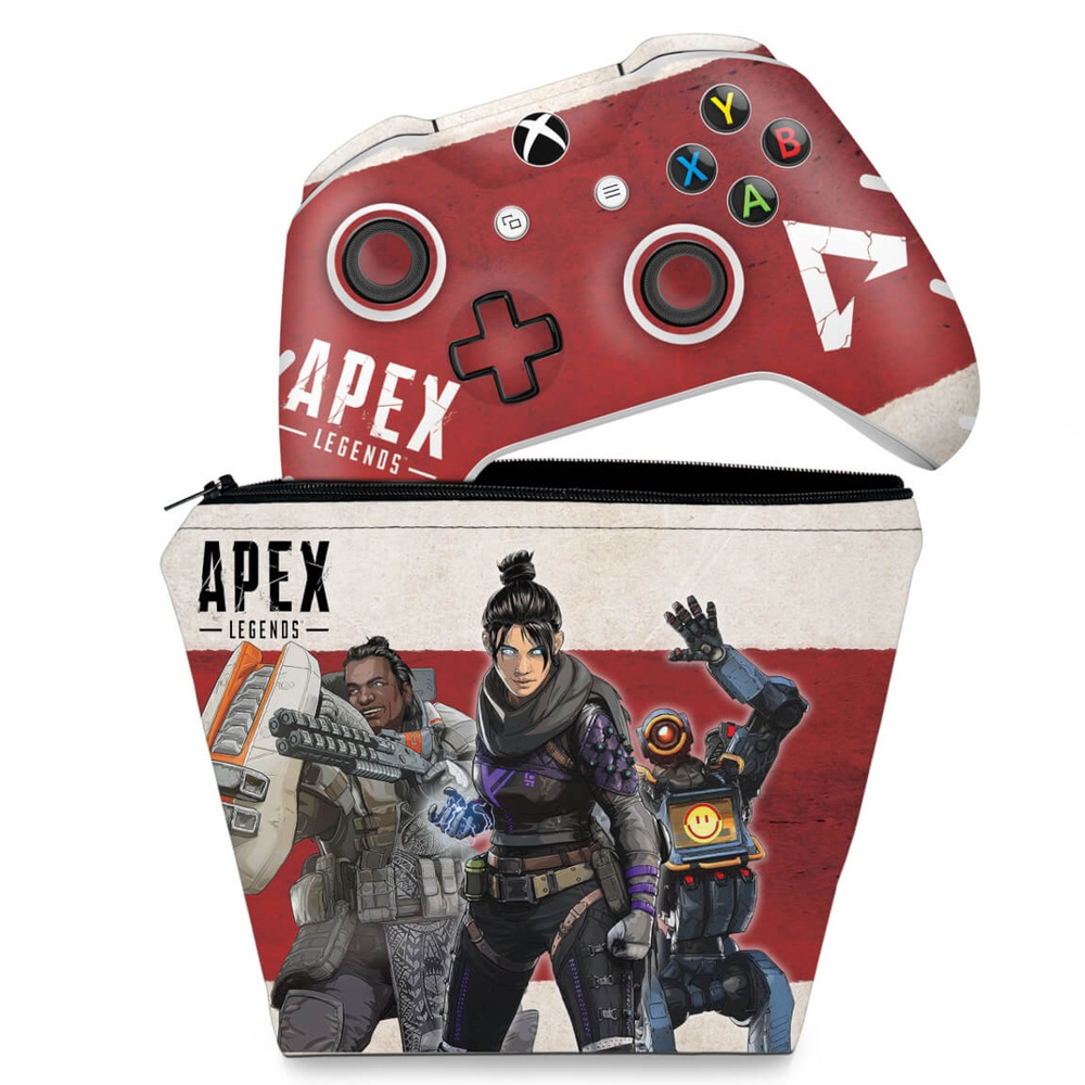 Capa Case e Skin Adesivo Xbox One Slim X Controle Apex Legends em Promocao na Americanas