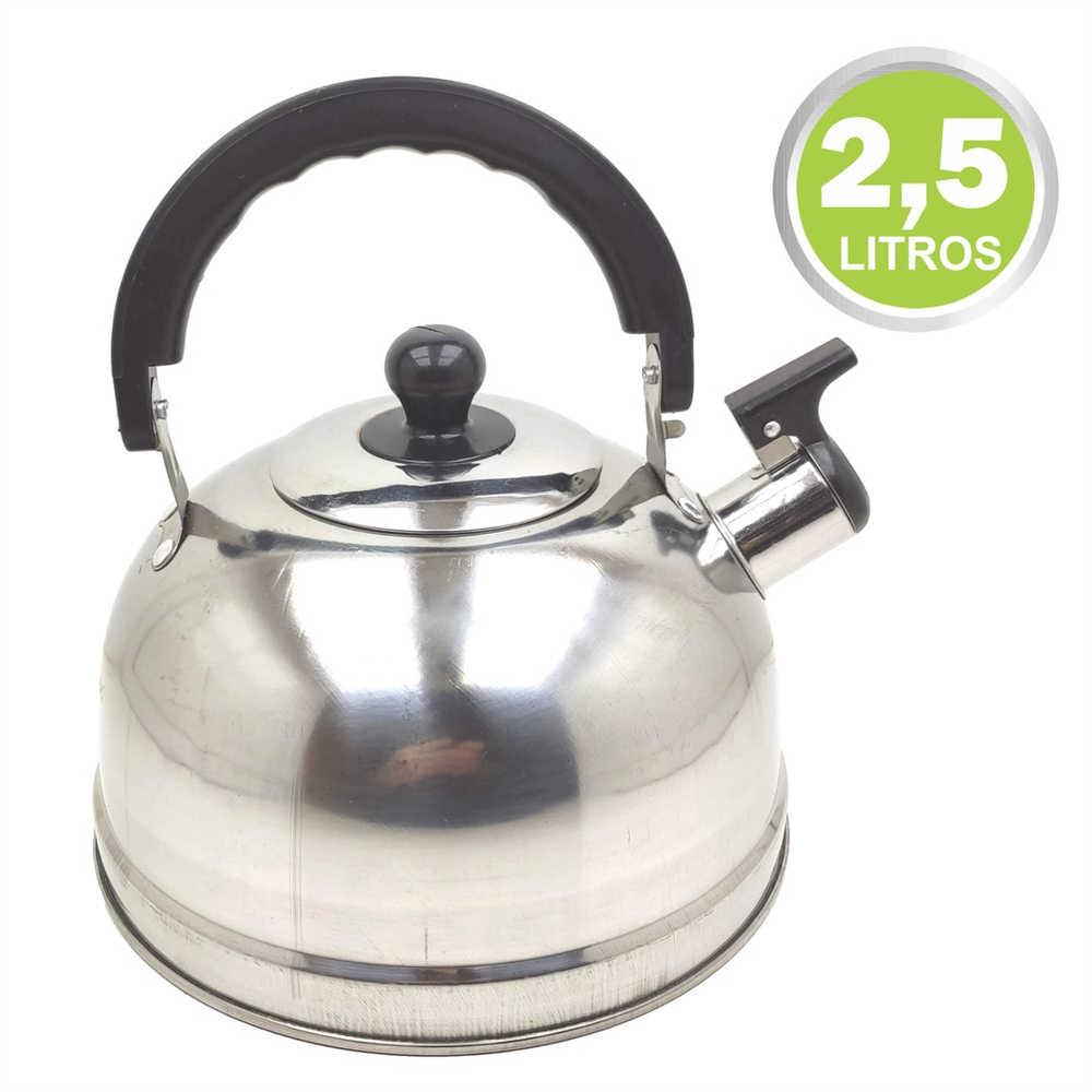 Chaleira Espelhada Com Tampa Apito Segurança em Aço Inox Água Café Chá ... Chaleira Espelhada Com Tampa Apito Segurança em Aço Inox Água Café Chá ...