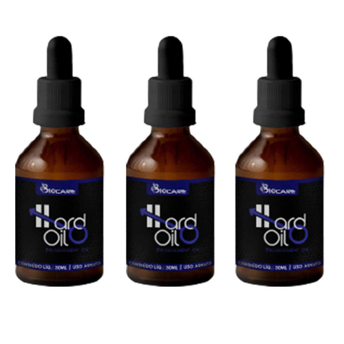 3x Gel Intimo De Massagem Hard Oil Maior Potencia E Energia Em Promoção