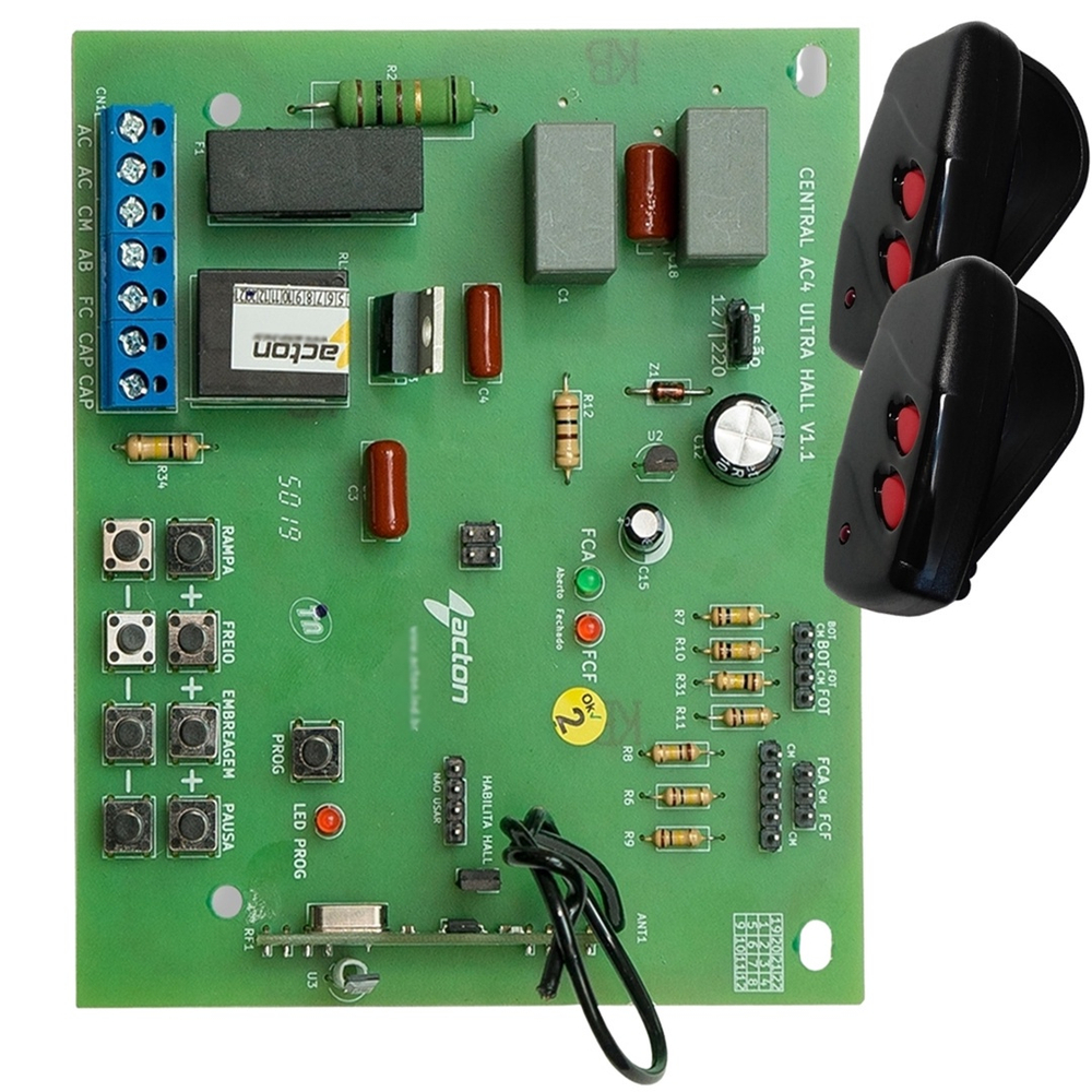 Placa central para motor portão rossi hall com 2 controles | Submarino Placa central para motor portão rossi hall com 2 controles | Submarino