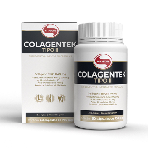Colageno Colagentek Tipo ii 60 Capsulas Vitafor - Original em Promoção ...