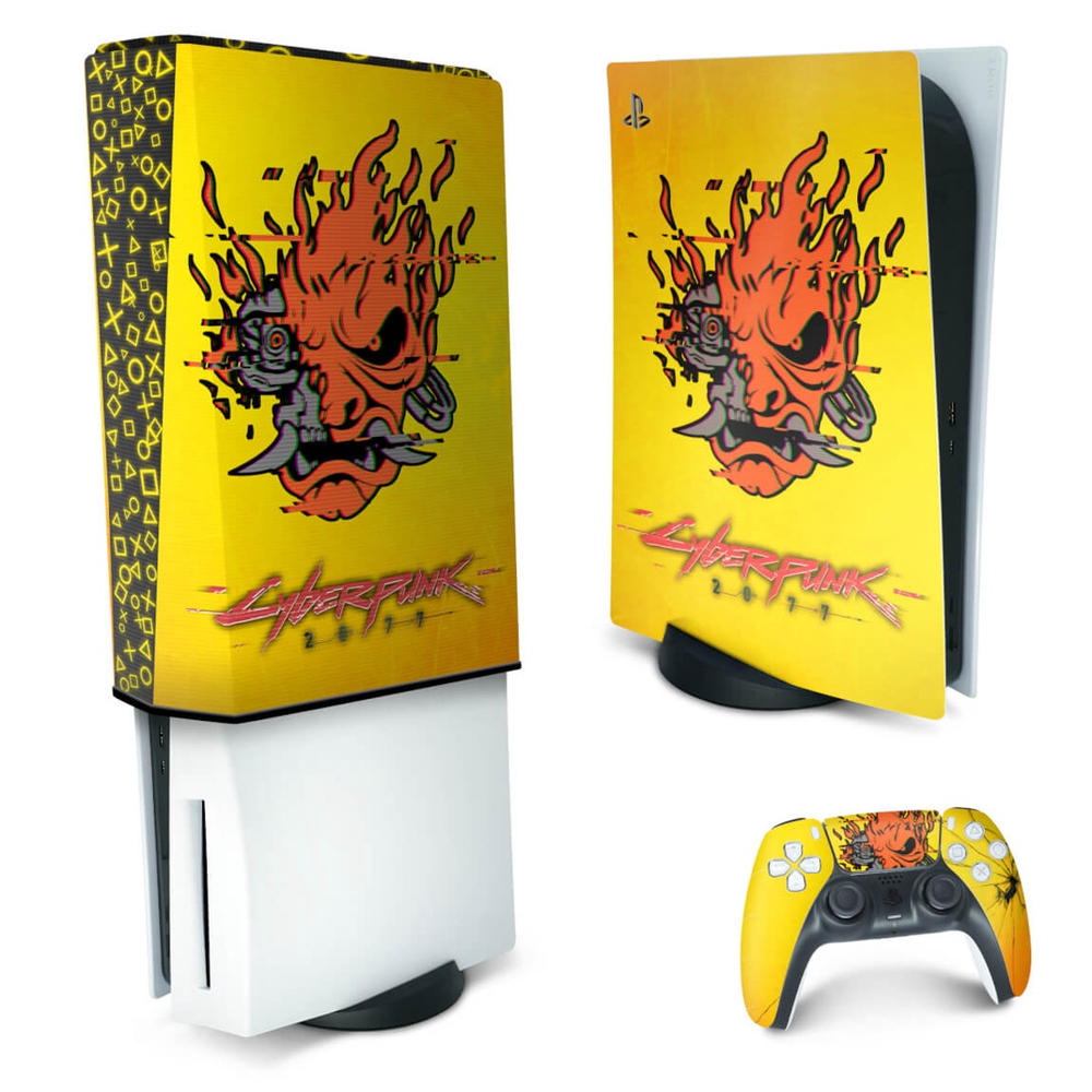Capa Anti Poeira E Skin Ps5 Cyberpunk 2077 Submarino