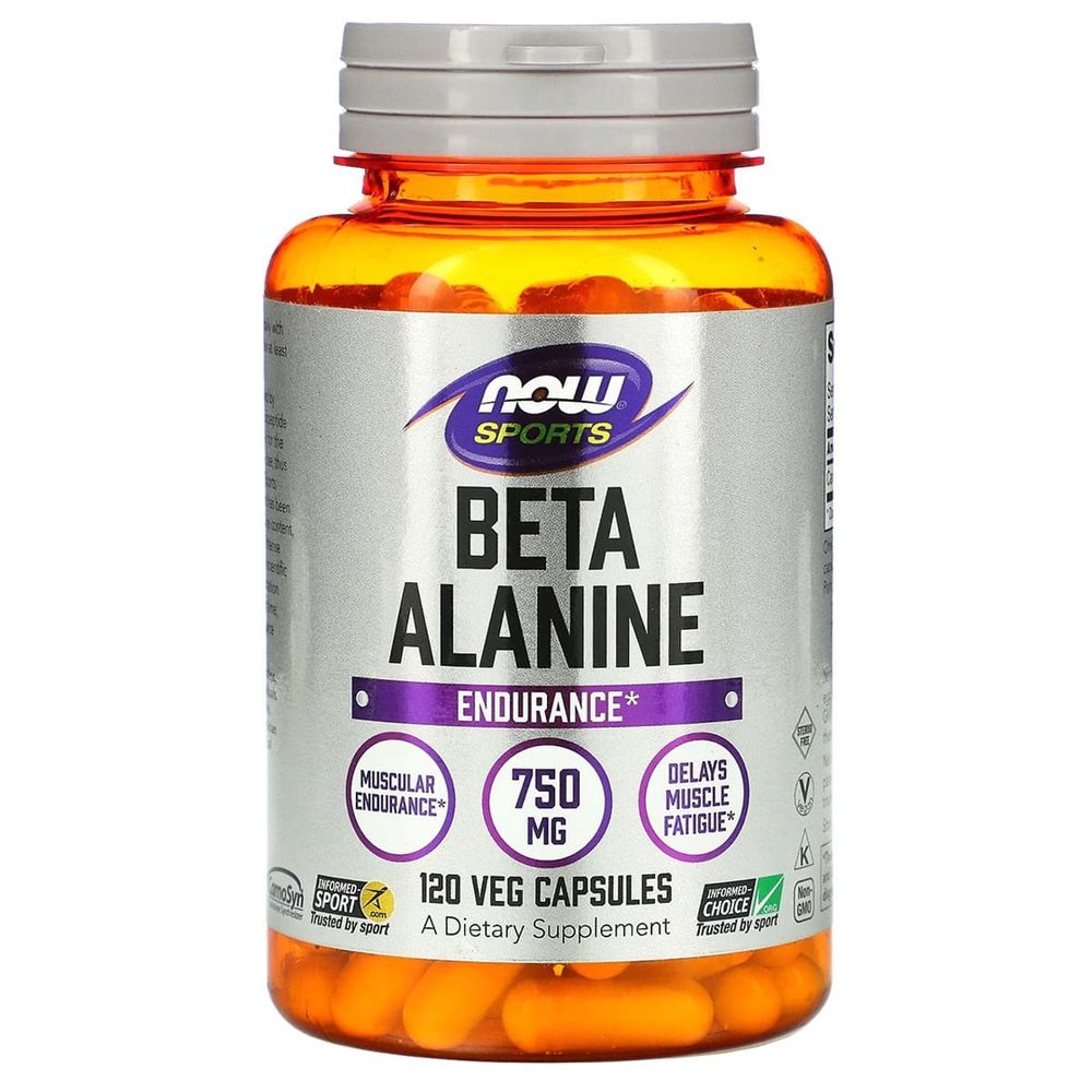 Beta Alanina 750mg 120 Capsulas Now Foods - Importado e original ...