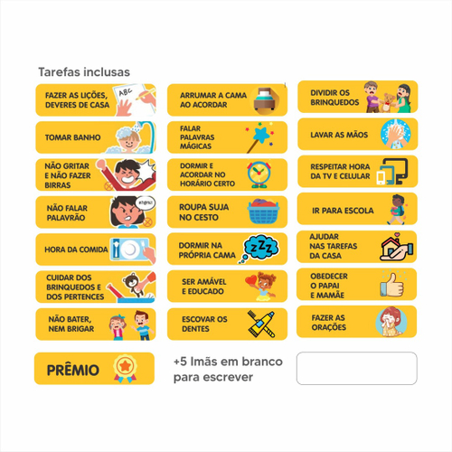 Quadro De Rotina Infantil Unicórnio Atividade Para Incentivo Em