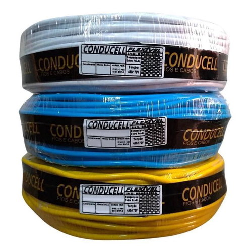 Fio Cabo El trico Flex vel 10Mm Rolo Com 100 Mts Em Promo o Ofertas