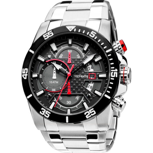 Relógio Masculino Technos Ts Carbon Caixa e Pulseira em Aço Relógio Masculino Technos Ts Carbon Caixa e Pulseira em Aço