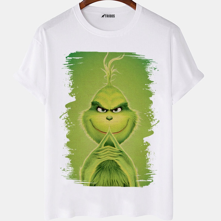 Camiseta masculina Personagem O Grinch Filme Famoso Camisa Blusa Branca ... Camiseta masculina Personagem O Grinch Filme Famoso Camisa Blusa Branca ...