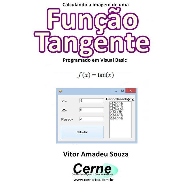 Calculando A imagem de uma funcao tangente programado em visual basic ... Calculando A imagem de uma funcao tangente programado em visual basic ...