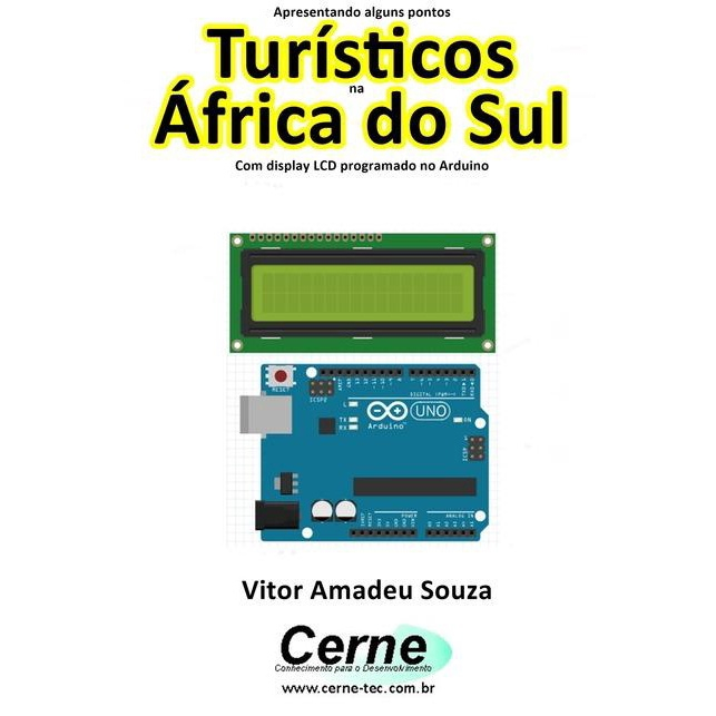 Apresentando Alguns Pontos Turisticos Na Africa Do Sul Com Display Lcd