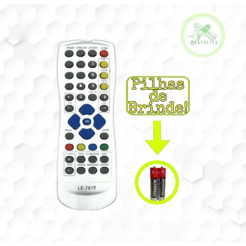 Controle Remoto Receptor Claro Tv / Via Embratel - 7915 | Submarino Controle Remoto Receptor Claro Tv / Via Embratel - 7915 | Submarino