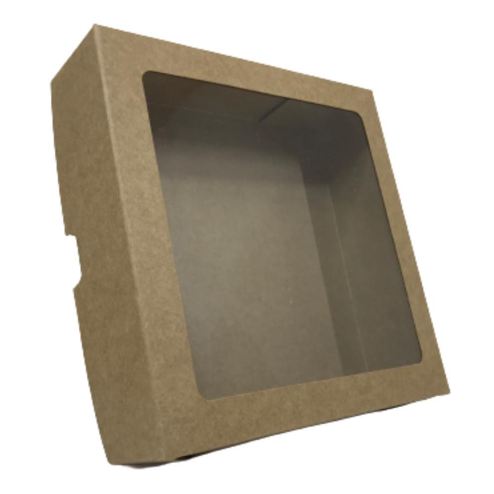 Caixa Com Visor Kraft 15X15X4Cm - 20 Unidades | Submarino Caixa Com Visor Kraft 15X15X4Cm - 20 Unidades | Submarino