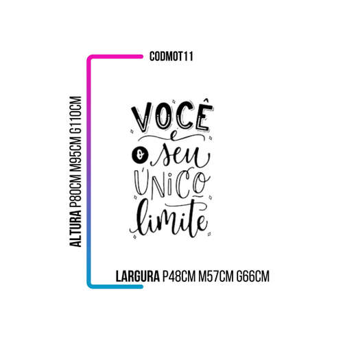 Adesivo Você é Seu Único Limite em Promoção na Americanas Adesivo Você é Seu Único Limite em Promoção na Americanas