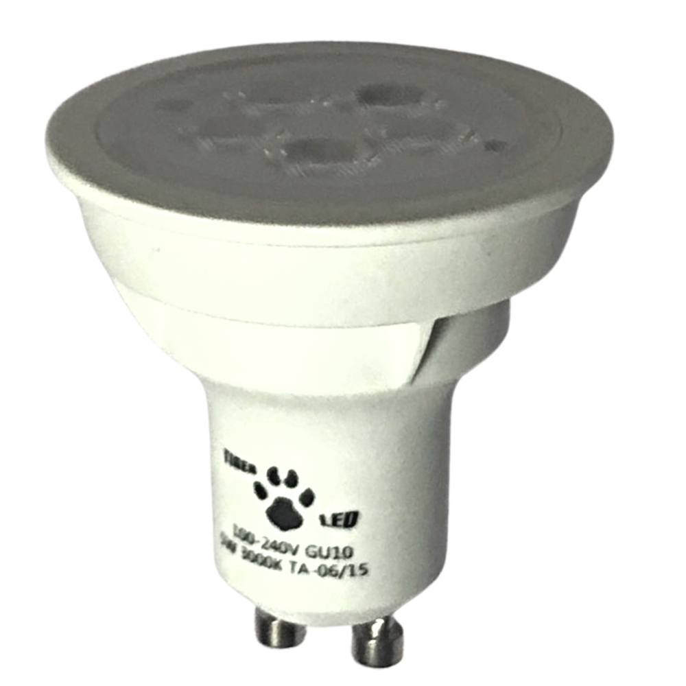 Lâmpada Dicroica De Led Cob Gu10 5w Branco Quente 3000k 50mm Submarino