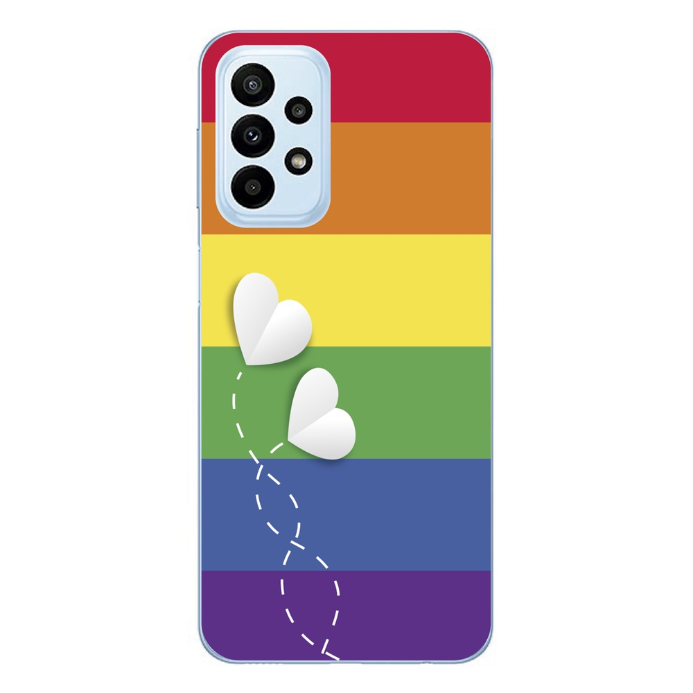 Capa Case Capinha Samsung Galaxy A23 Arco Iris Corações Brancos | Submarino Capa Case Capinha Samsung Galaxy A23 Arco Iris Corações Brancos | Submarino