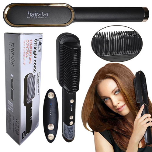 Escova Secadora Alisadora Elétrica De Cabelo 3 Em 1 Hairstar Em