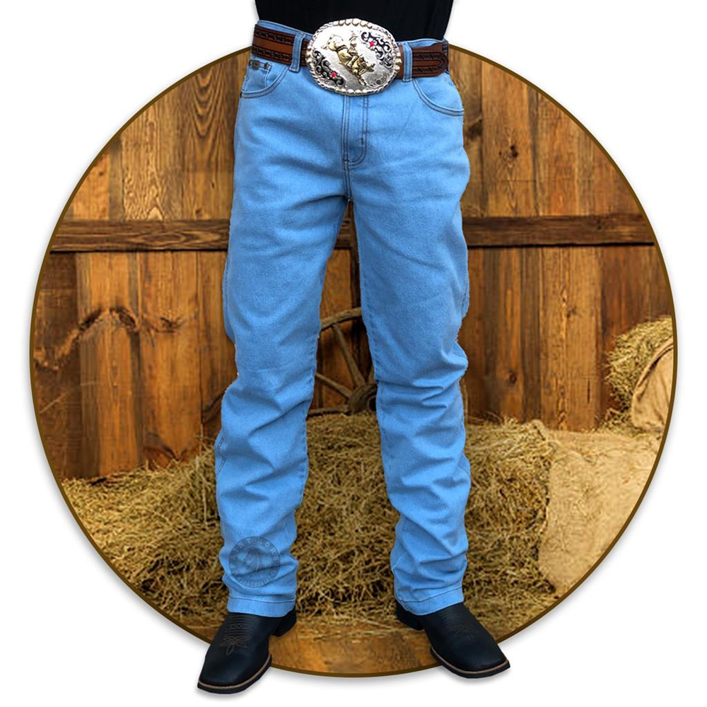 Calça Country Jeans Masculina Peão Rodeio Agro Pura Raça Submarino