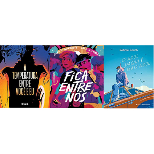 Kit 3 livros A temperatura entre você e eu + Fica entre nós + O azul ... Kit 3 livros A temperatura entre você e eu + Fica entre nós + O azul ...