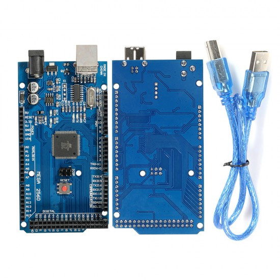 Placa Mega 2560 R3 Ch340 Placa Compatível Com Arduino Com Cabo Usb