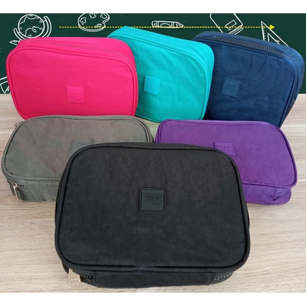 Estojo Escolar Organizador Grande 2 Compartimentos 100 Pens MB13029-E ...