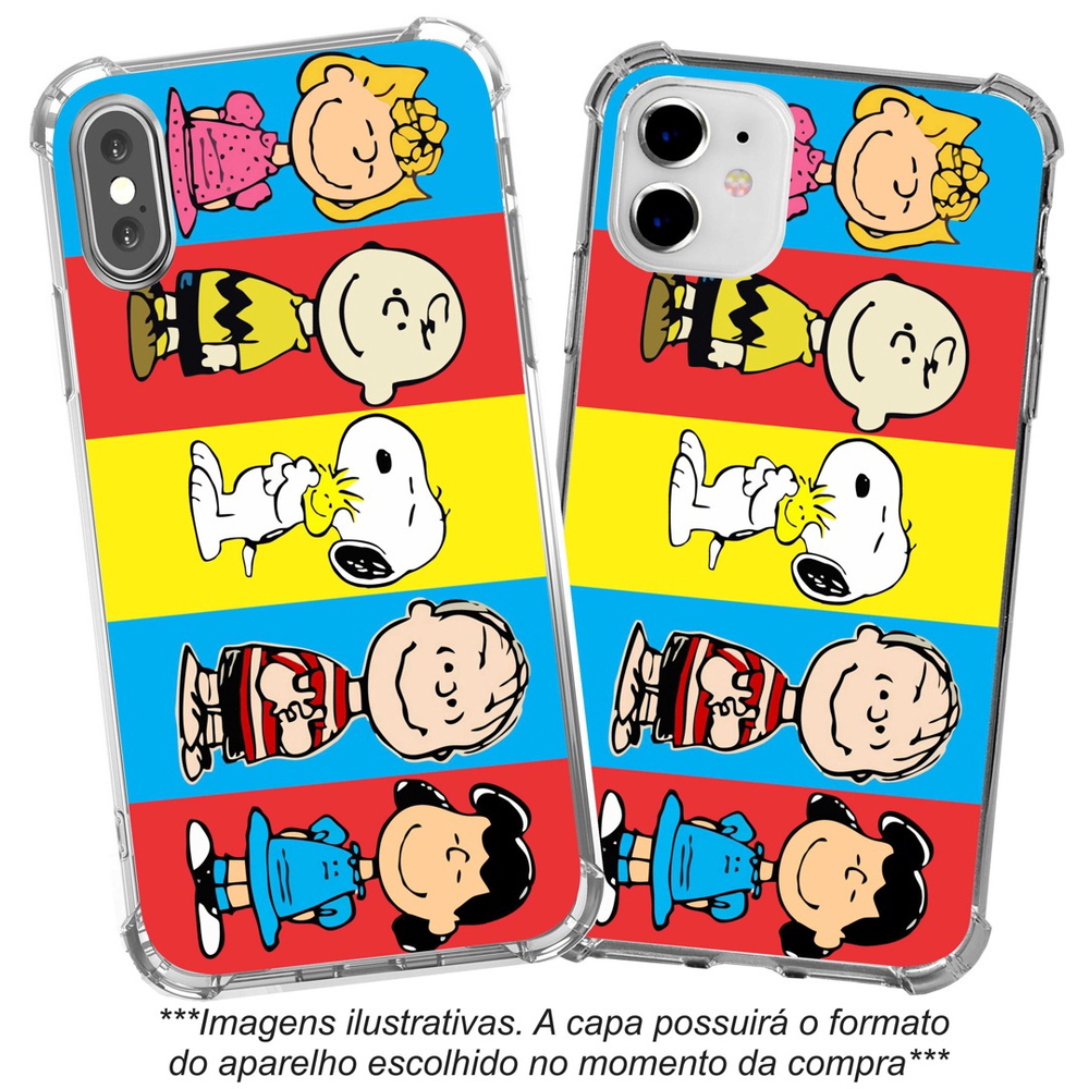 Capinha Capa para celular Samsung Galaxy A01 A01 Core A02 A02S A03 A03S Snoopy Gang SNP3V em ...
