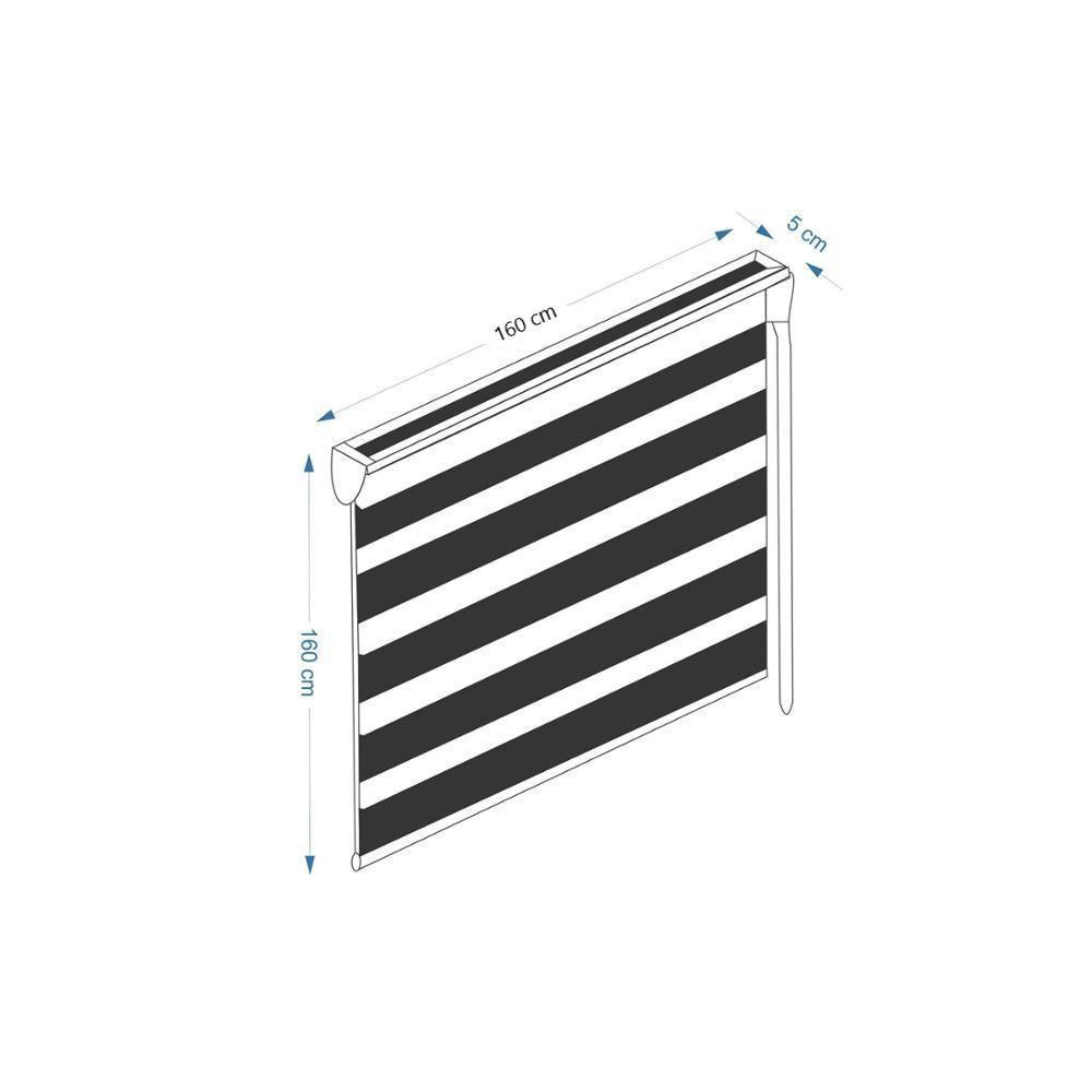 Persiana Rolo Duplo Bandô Sunny Preto 160 L X 160 A Cortina | Submarino Persiana Rolo Duplo Bandô Sunny Preto 160 L X 160 A Cortina | Submarino