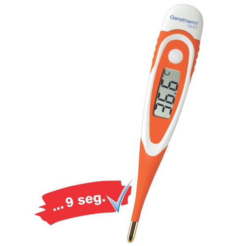 Termômetro Digital Rapid Haste Flexível 9 Segundos - Geratherm no Shoptime
