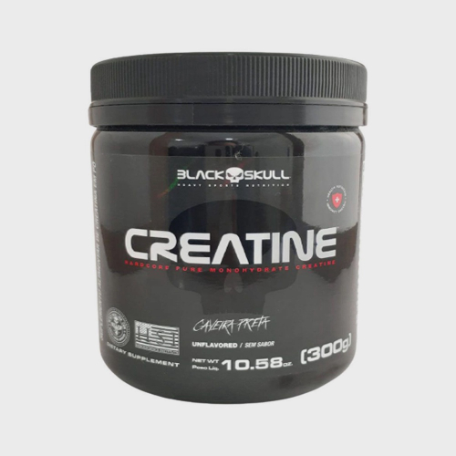Creatine Monohidratada 300g Sem Sabor Black Skull Em Promoção Na