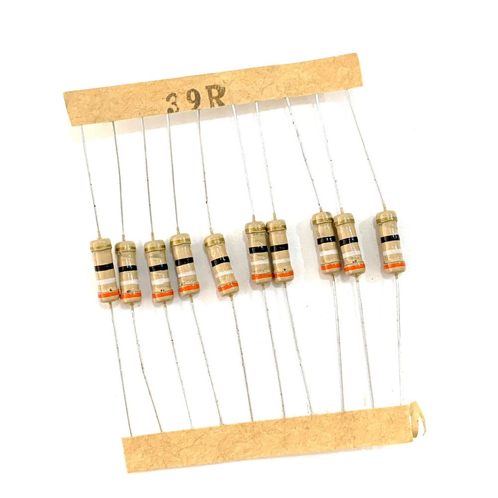 10 Resistor de Potência 39R 1W 5% Filme de Carbono | Submarino