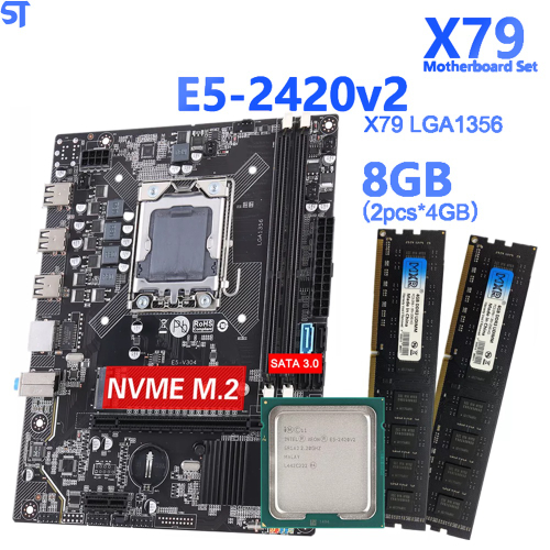 Kit Placa Mãe X79 lga 1356 Com Processador Xeon e5 2420 0 e 8GB de ... Kit Placa Mãe X79 lga 1356 Com Processador Xeon e5 2420 0 e 8GB de ...