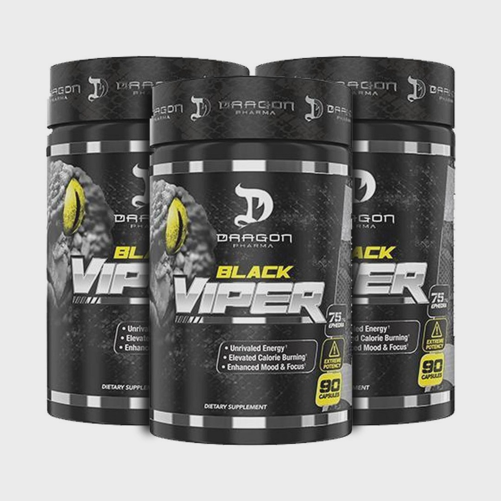 Kit 3 Black Viper 90 Cápsulas Importado - Dragon Pharma no Shoptime