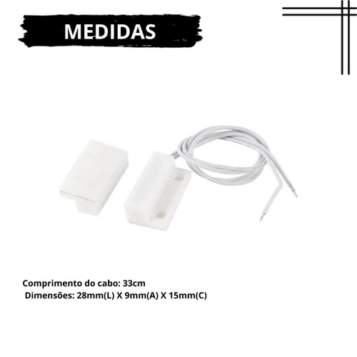 Sensor Magnético Mc 38 Com Fio Para Arduino Esp8266 Esp32 Submarino