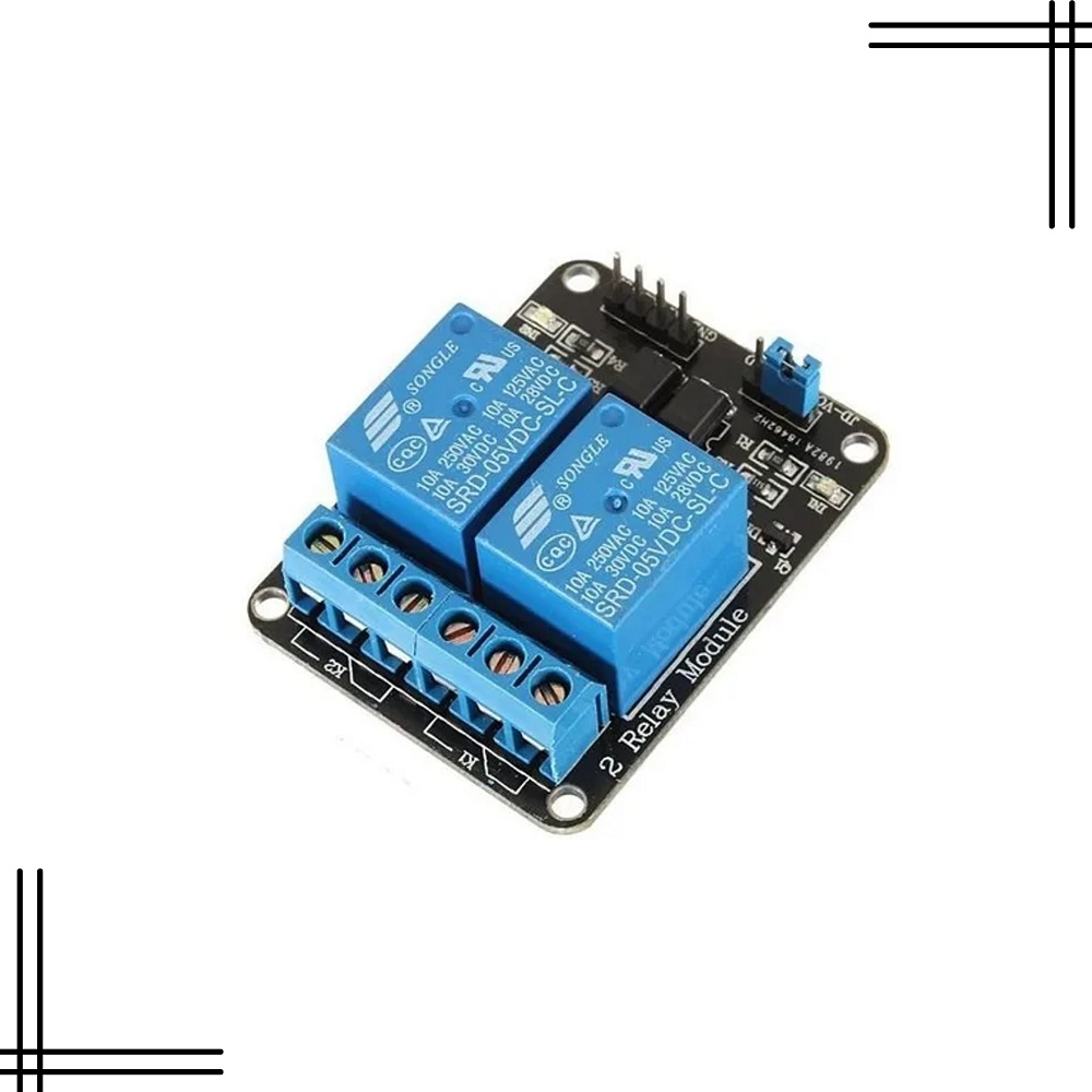 Módulo Relé 5v 2 Canais Arduino Raspberry Esp Submarino