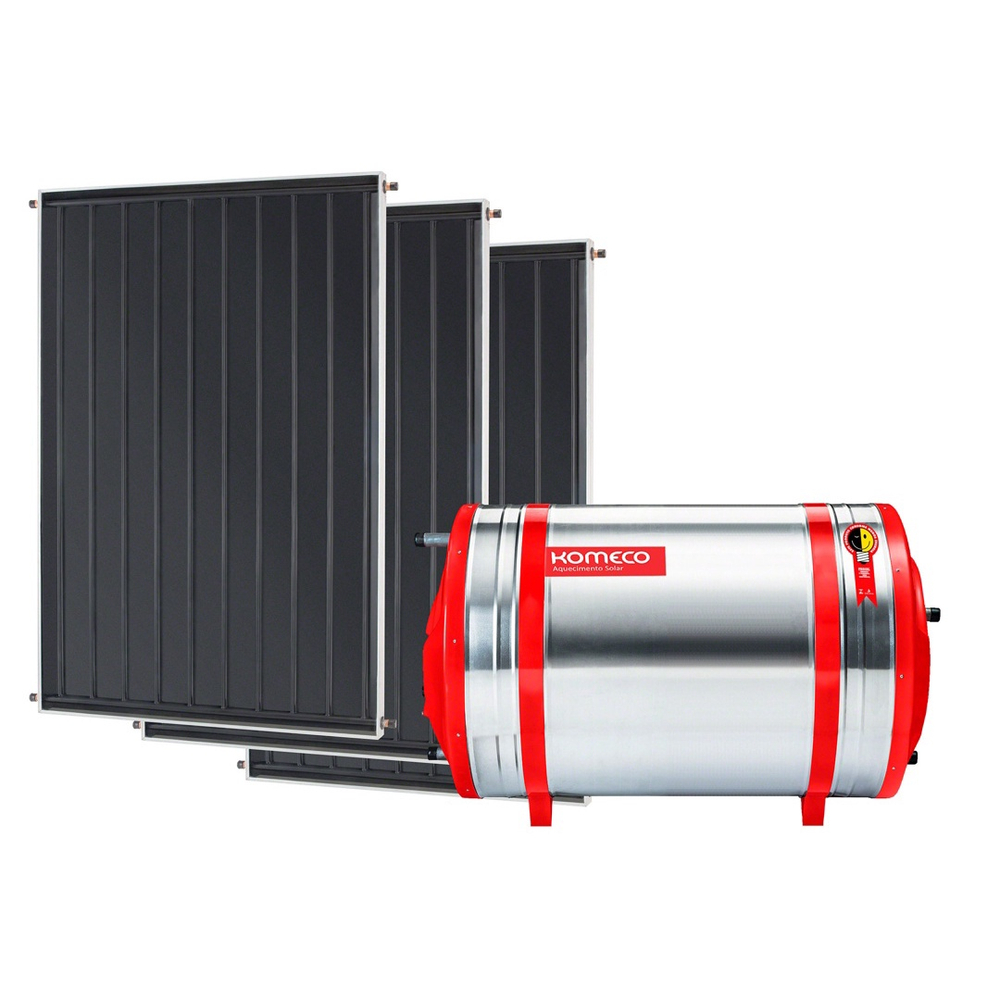 Aquecedor Solar Komeco Boiler 300 Litros Baixa Pressão Inox 304 Em