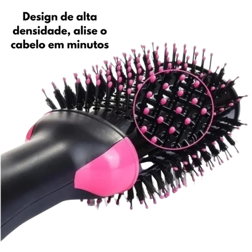 Escova Alisadora Secadora E Modeladora 1200w Com Íons 110v Em