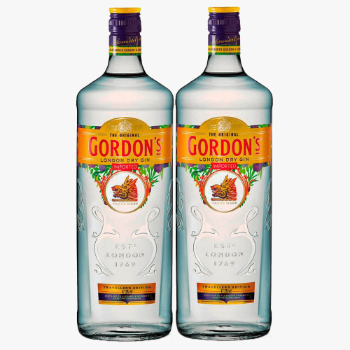 Kit 02 Gordon's London Dry Gin Inglês 750ml no Shoptime