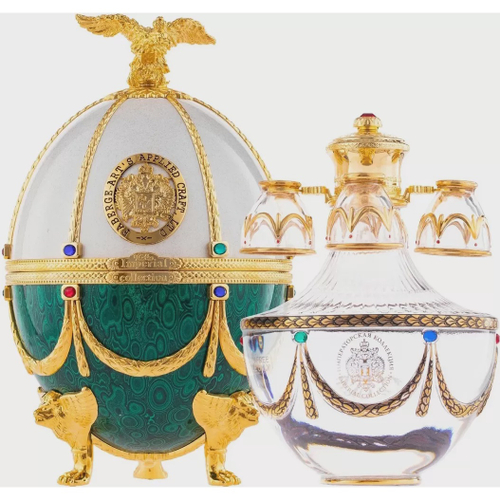 Vodka imperial collection faberge egg pearl and emerald 700ml em ... Vodka imperial collection faberge egg pearl and emerald 700ml em ...