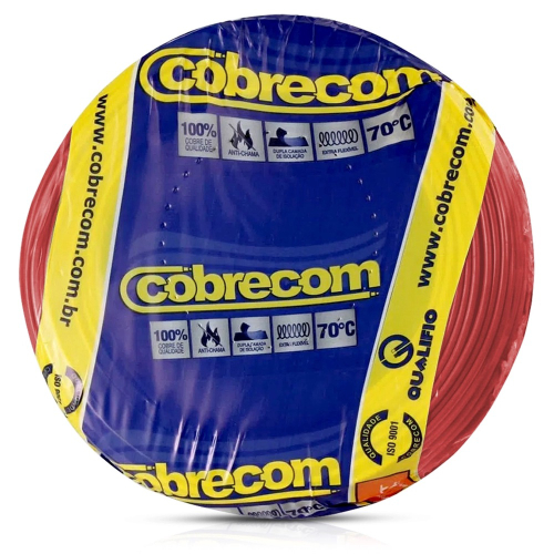 Fio Cabo Flexível 4mm Vermelho 100 Metros - Cobrecom em Promoção na ... Fio Cabo Flexível 4mm Vermelho 100 Metros - Cobrecom em Promoção na ...