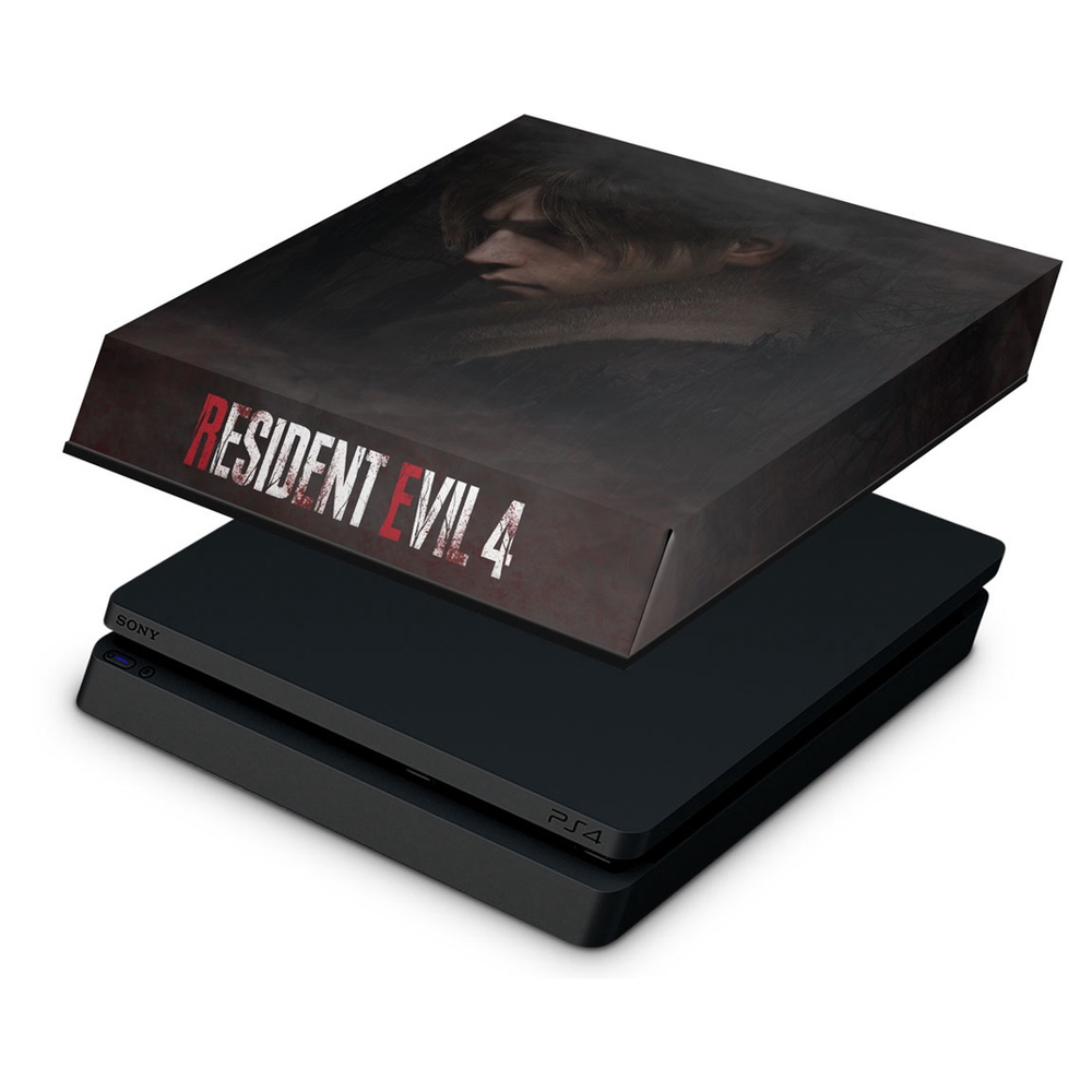 Capa Ps4 Slim Anti Poeira Resident Evil 4 Remake Em Promoção Na