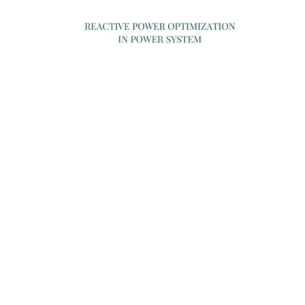 Livro Reactive Power Optimization In Power System Em Promoção Na Americanas