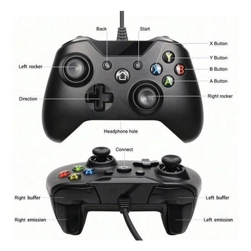 Controle Joystick Xbox One S E Pc Gamer Wired Controller em Promocao na Americanas